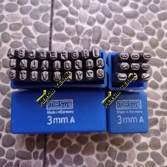 Jual HURUF KETOK / ANGKA KETOK MASUS 3 MM GERMANY | Shopee Indonesia