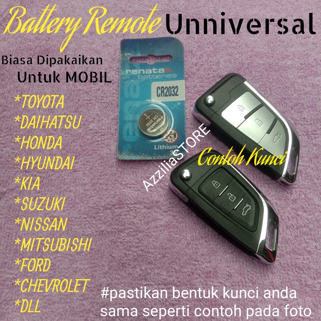 Jual Battery Baterai Batrai Batre Untuk Kunci Remote Remot Mobil Toyota ...
