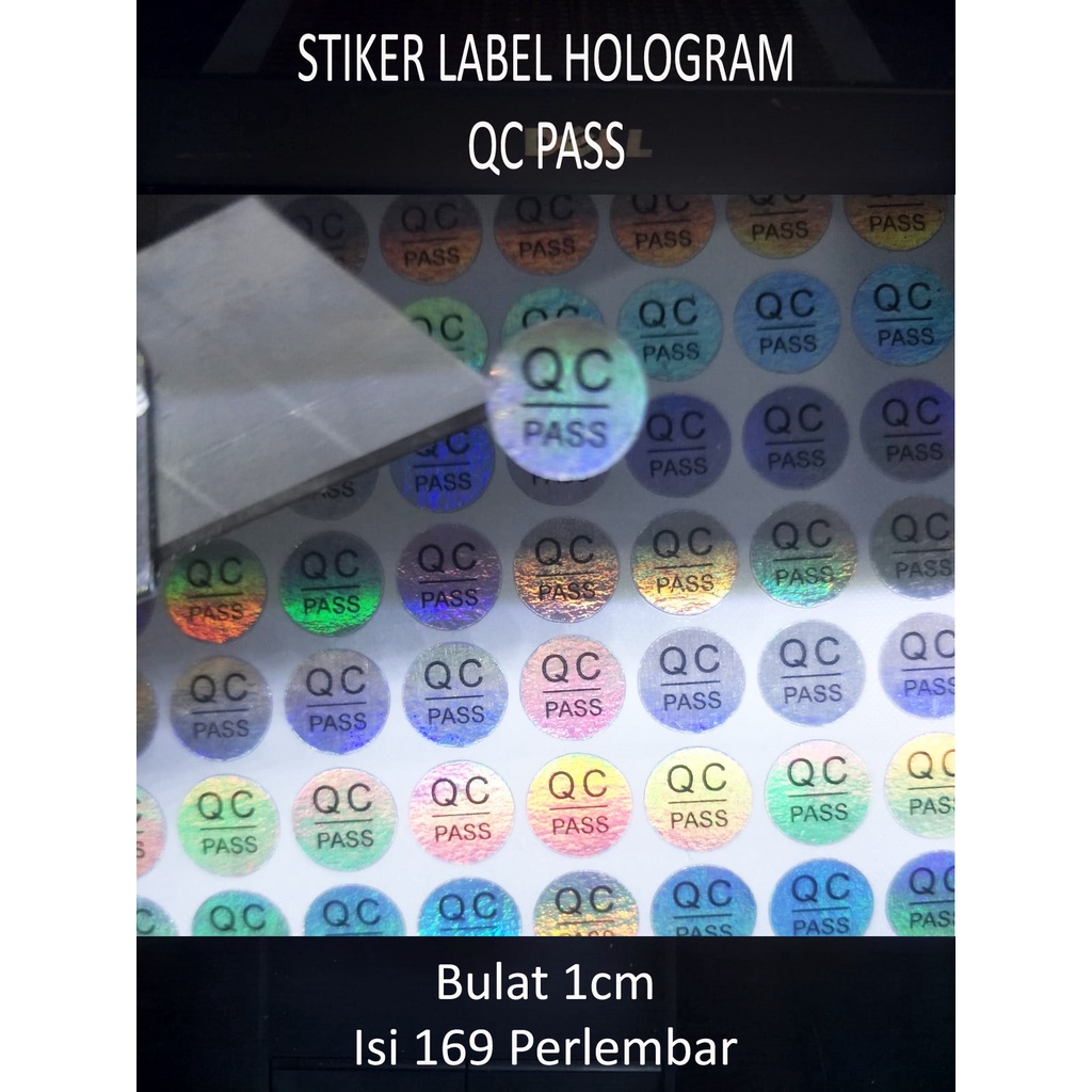 Jual Sticker Stiker Label Hologram QC Pass | Shopee Indonesia