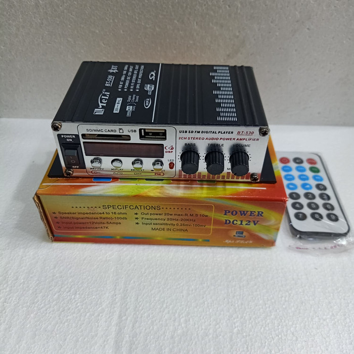 Jual ampli mini bluetooth mobil teli BT530 | Shopee Indonesia