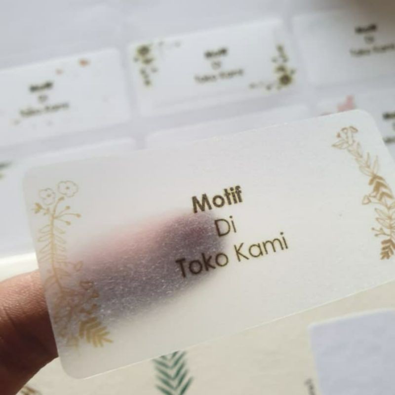 Jual Cetak Nama Label Undangan Transparan Motif | Shopee Indonesia