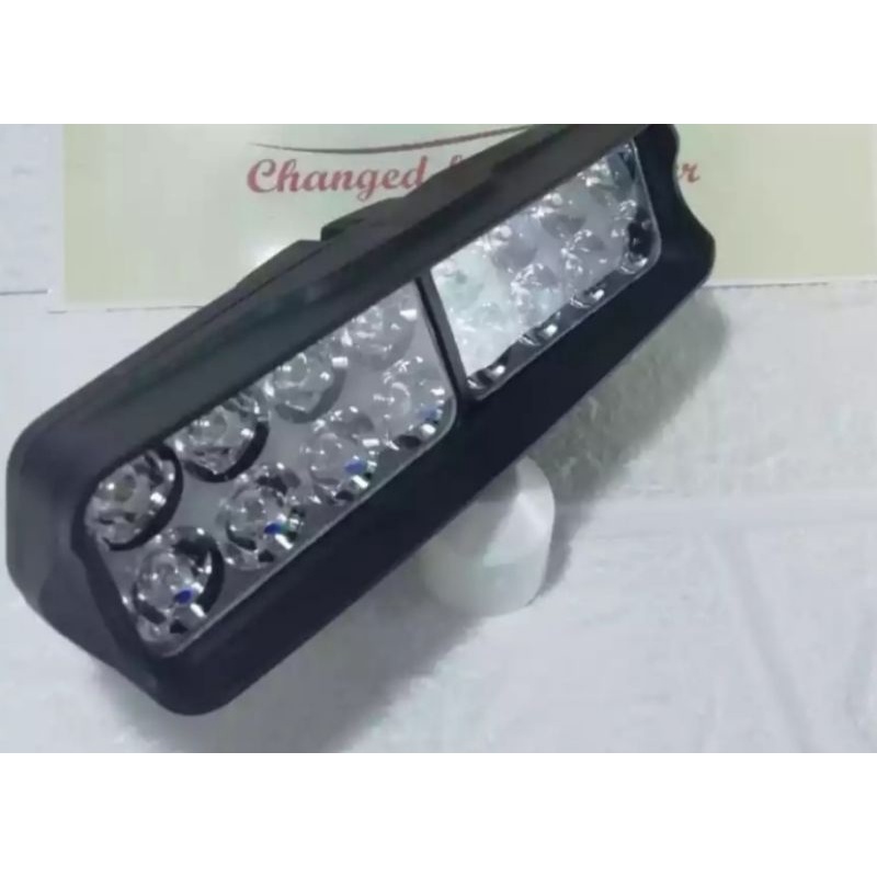 Jual Lampu sorot LED 16 mata 12 volt untuk motor dan mobil | Shopee ...