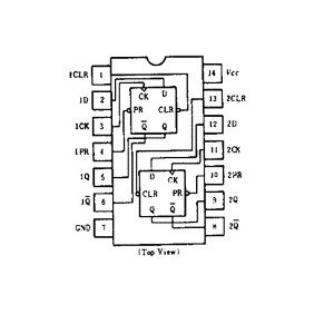 Jual Jual IC 74LS74 Dual positive edge triggered D flip flop KR04829 Berkualitas | Shopee Indonesia