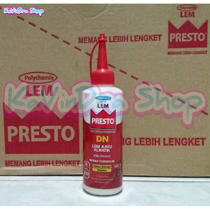 Jual Lem Kayu Presto DN 250 gr - Kayu ke HPL, MDF, Veneer, Kertas ...