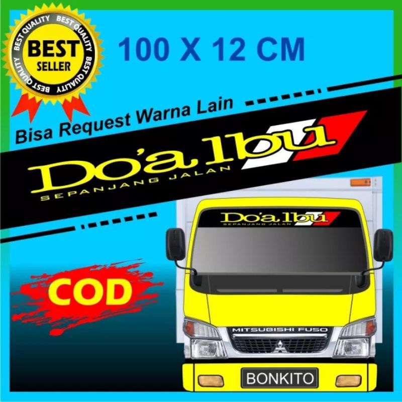 Jual Stiker Mobil / Stiker Truk Bismillah Custom Doa Do'a Ibu Kaca ...