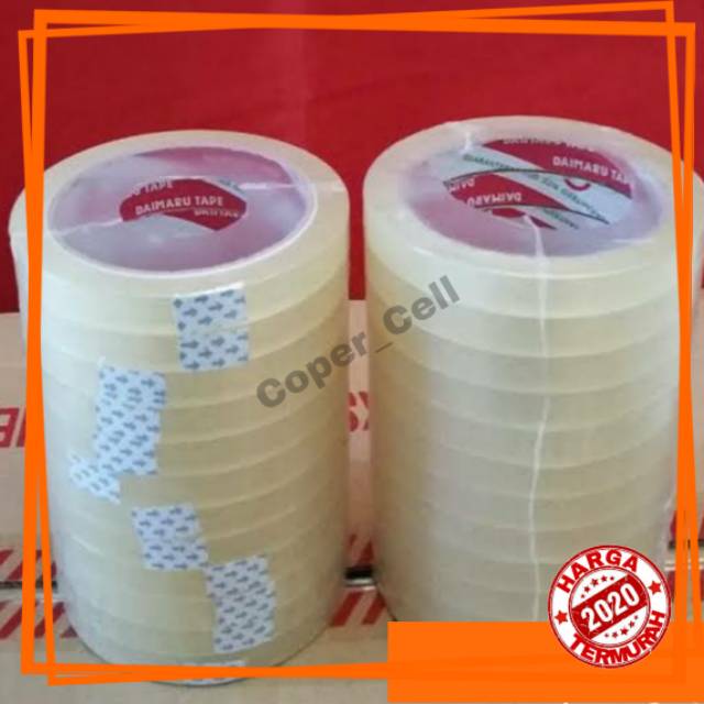 Jual Isolasi/ isolatip 1/2" Bening Tebal | Shopee Indonesia