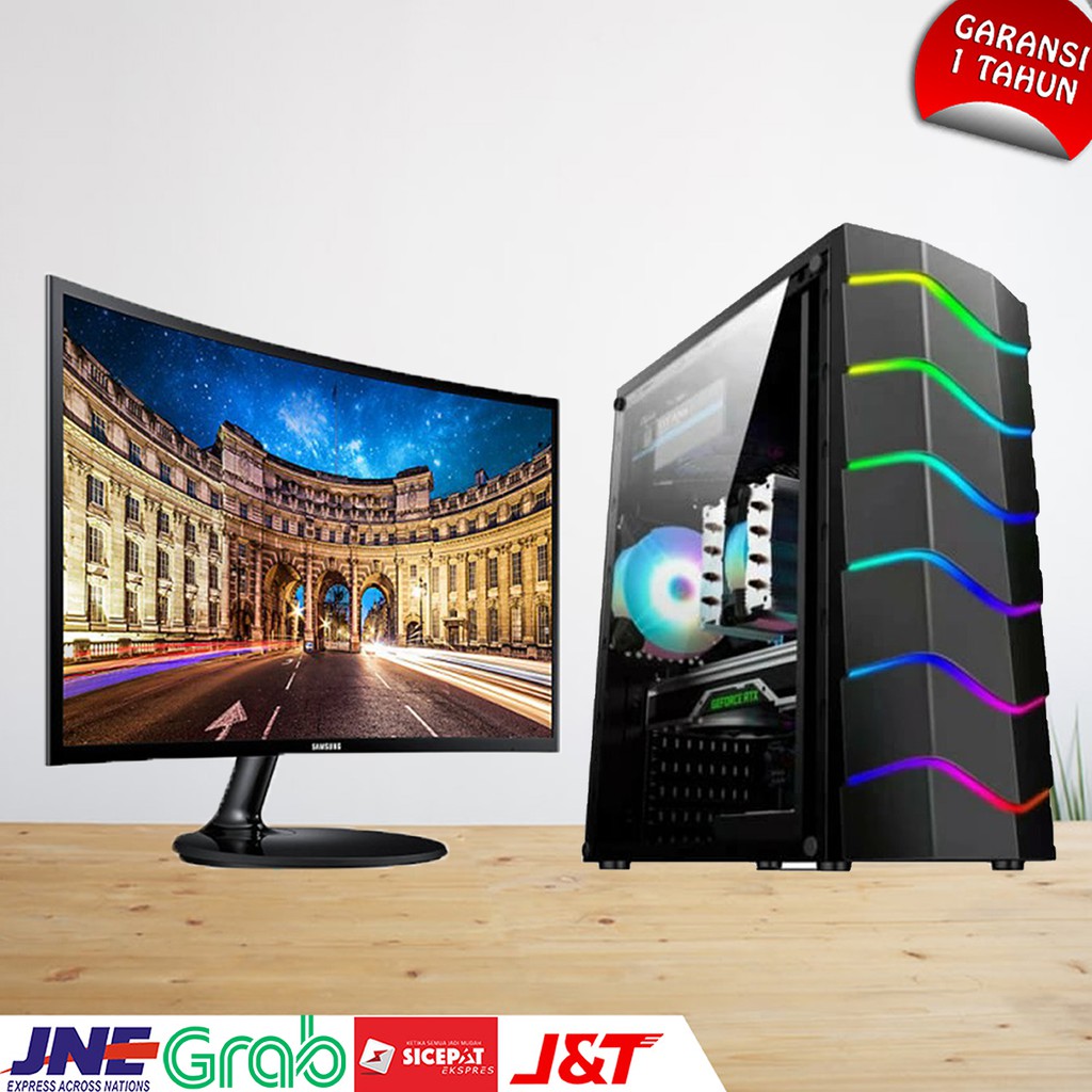 Jual PC RAKITAN INTEL CORE I5 + LAYAR SAMSUNG 24" CURVED - LENGKAP SIAP ...