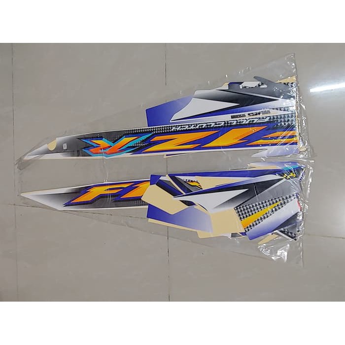 Jual Stiker Bodi & Lis Body & Striping Fizr 2004 Putih Biru | Shopee ...