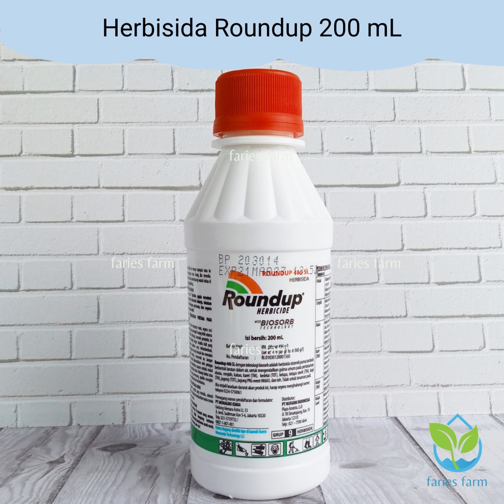 Jual Herbisida Roundup Pestisida Pembasmi Rumput Liar Gulma 200 mL ...