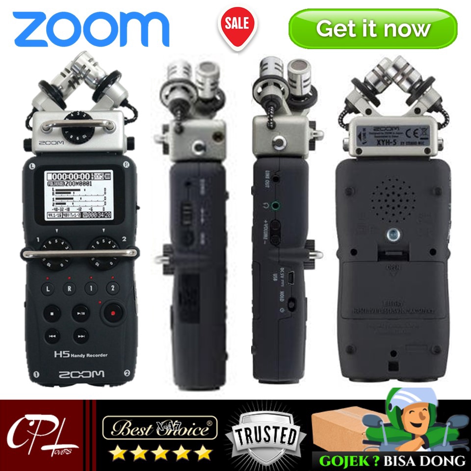 Jual Zoom H5 4-Input / 4-Track Portable Handy Recorder with ...