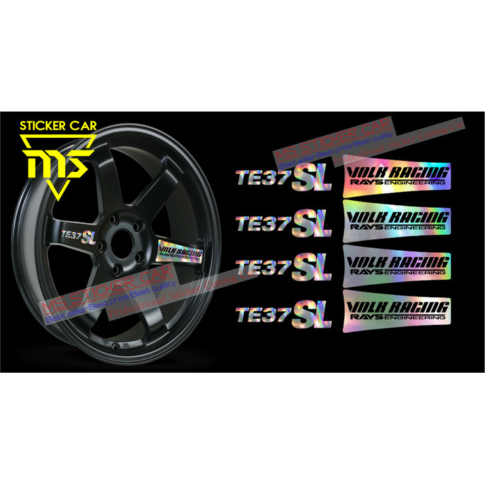 Jual TE37 SL JDM Stickers Rays Volk Racing Wheels Decals 17-20 inch ...