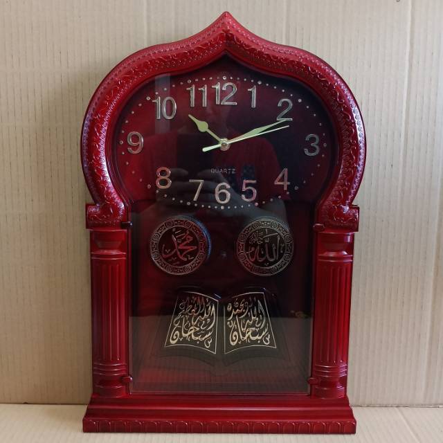 Jual Jam Dinding Bunyi suara melody bell kaligrafi Ka'bah nuansa islam ...