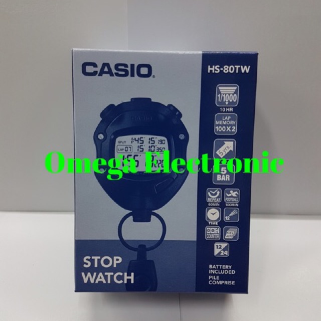 Jual Stopwatch Casio HS 80TW - Alat Pengukur Waktu HS-80TW HS 80 TW | Shopee Indonesia