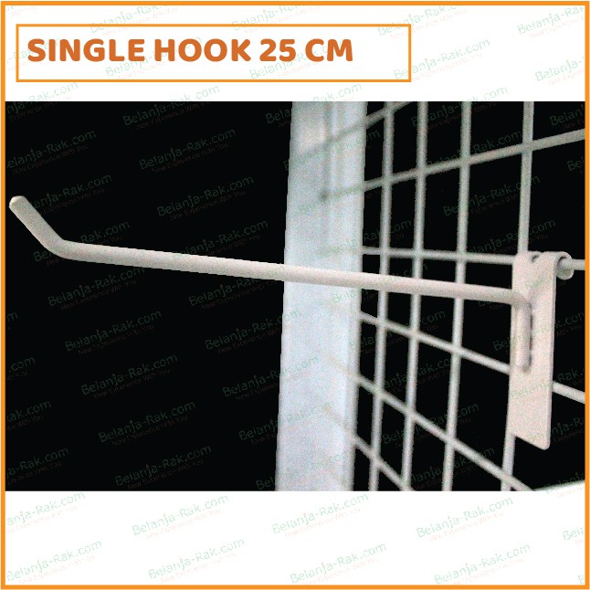 Jual SINGLE HOOK UKURAN 25 CM CANTOLAN DISPLAY PRODUK | Shopee Indonesia