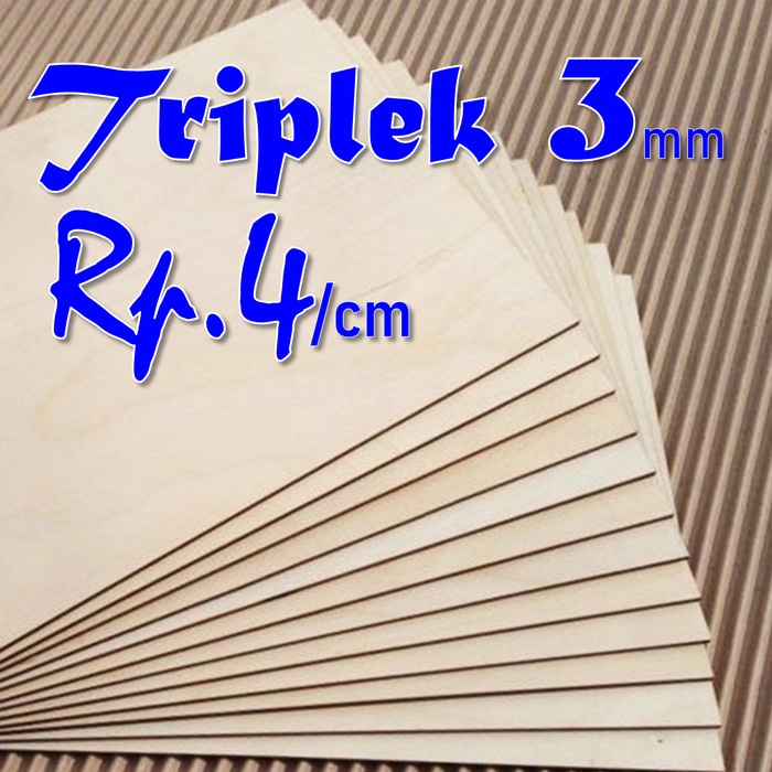 Jual TRIPLEK 3mm Harga /cm (CARA ORDER LIHAT DESKRIPSI) | Shopee Indonesia