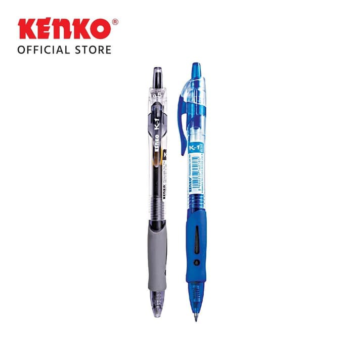 Jual Kenko K-1 Gel pen Hitam / Biru / Merah / Pink ( 1 Pack - 12 Pcs ...