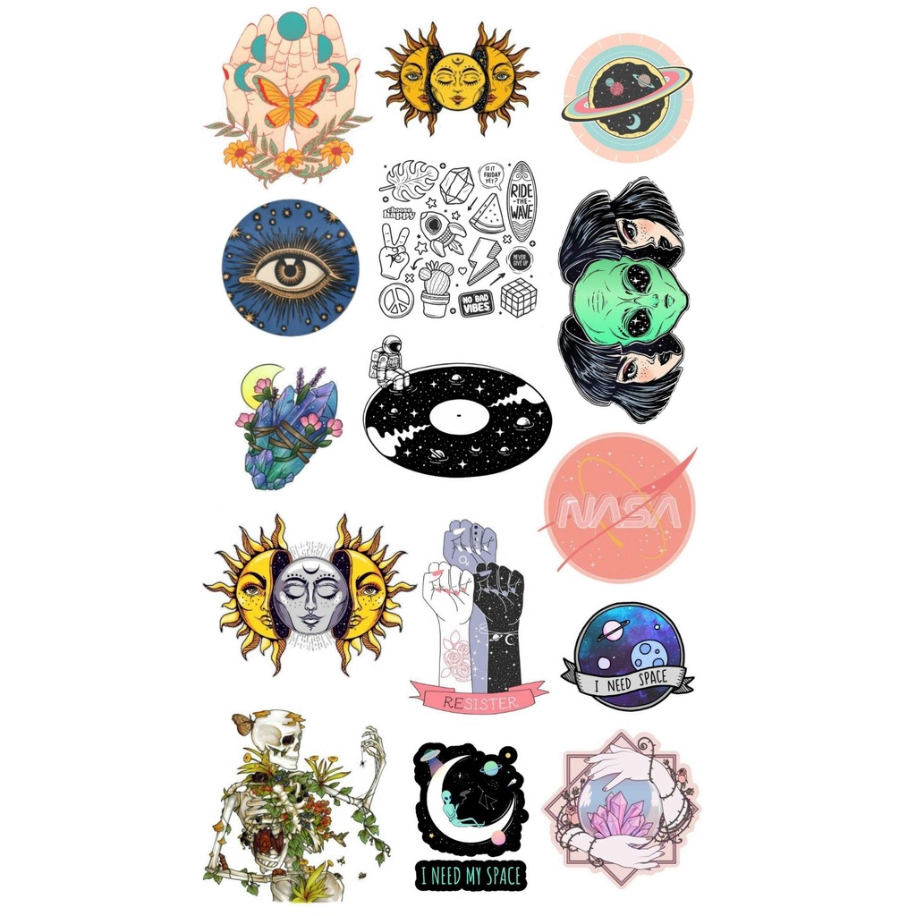 Jual (COD) sticker pack laptop handhphoe aesthetic custom savage custom ...