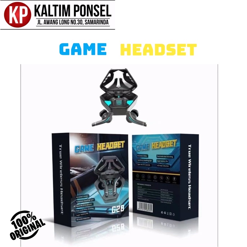 Jual HEADSET GAME G28/ WIRELESS GAMING HEADSET | Shopee Indonesia