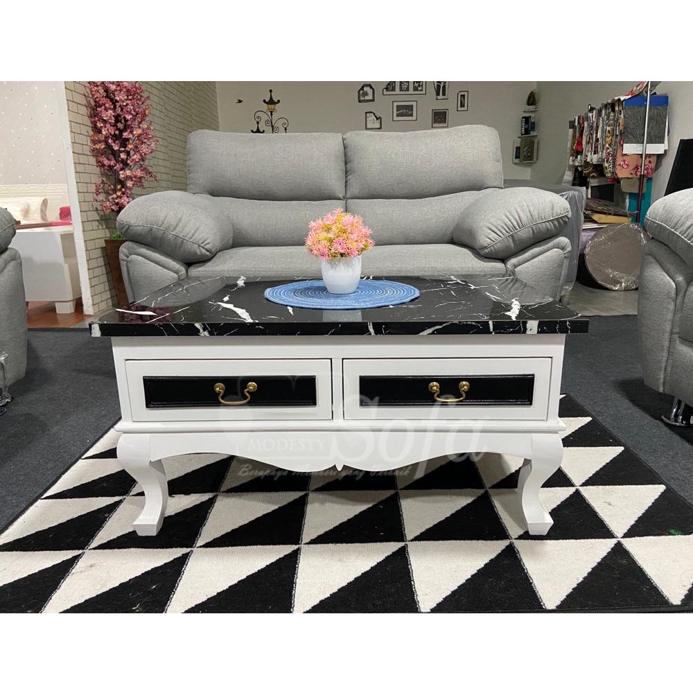 Jual Meja Tamu Klasik Marbel Modesty | Shopee Indonesia