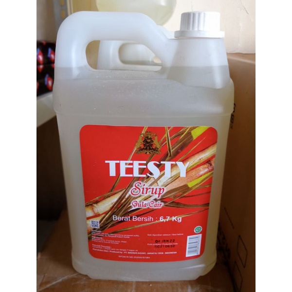 Jual TEESTY SIRUP/GULA CAIR 6,7 kg | Shopee Indonesia
