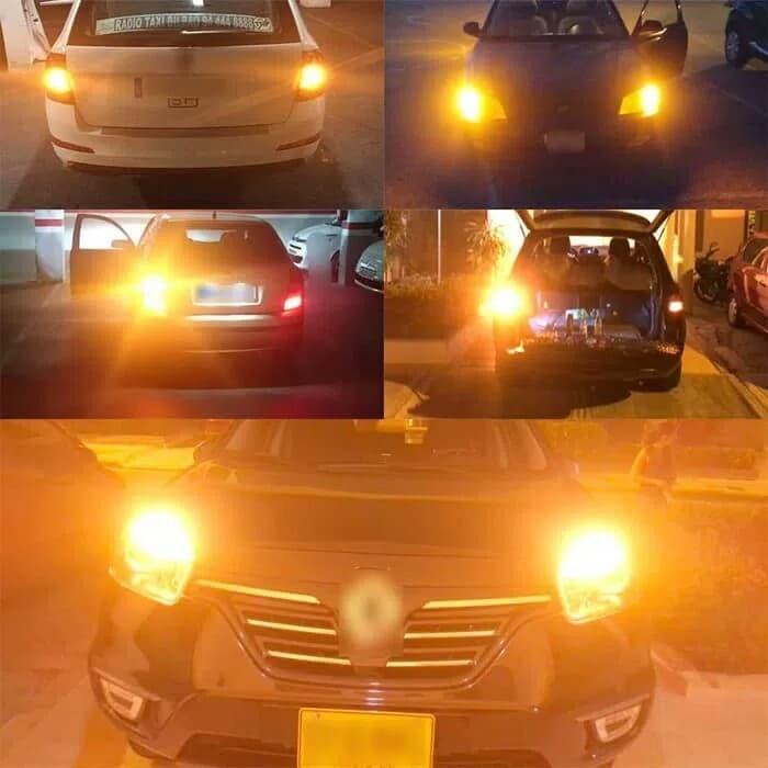 Jual LED SEIN SUPER TERANG CANBUS T20 ORANGE tancap kuning oren ...