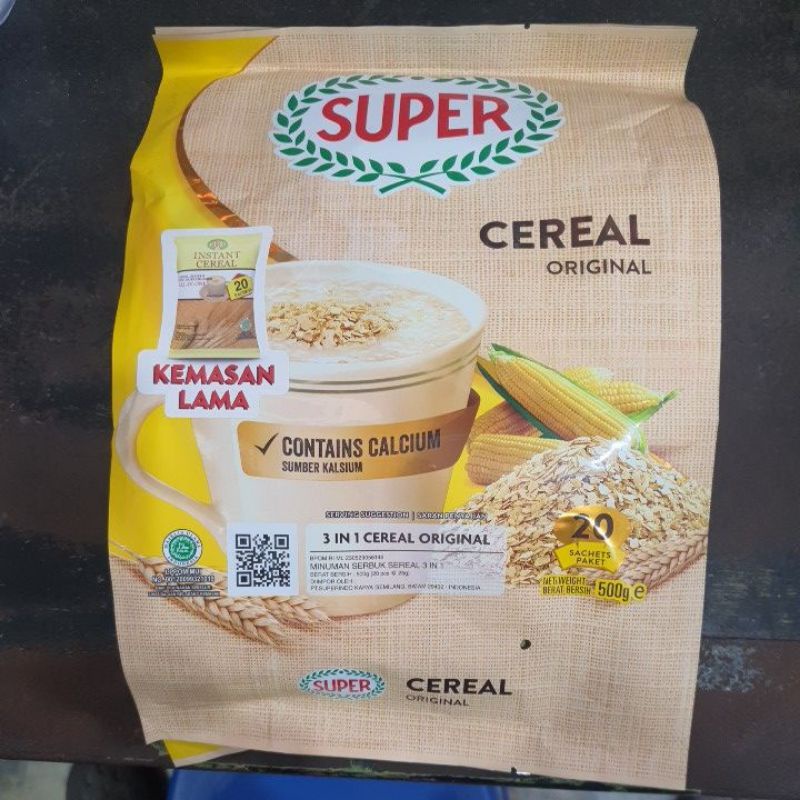 Jual SUPER Cereal Natural 3in1 Original Flavour. | Shopee Indonesia