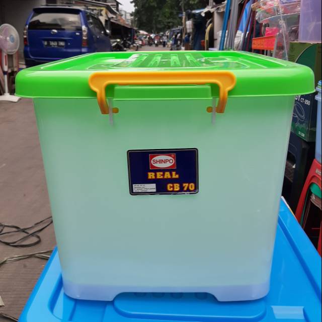 Jual KONTAINER BOX RODA 70 LITER SHINPO / CONTAINER BOX PLASTIK / BOX ...
