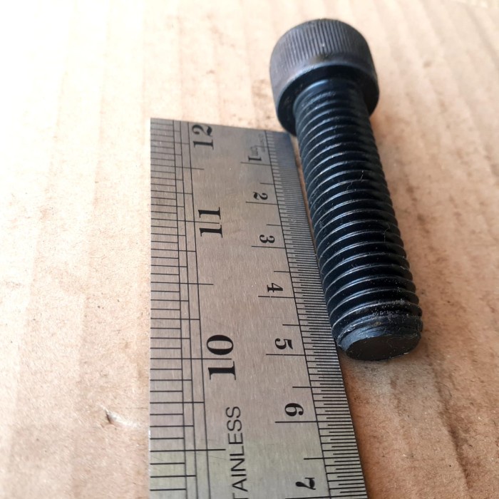 Jual BAUT L M14X50 (5 CM) BAJA FULL DRAT / BAUT L BAJA M14 X 50 GRADE 12.9 / BAUT L BAJA M14 ...