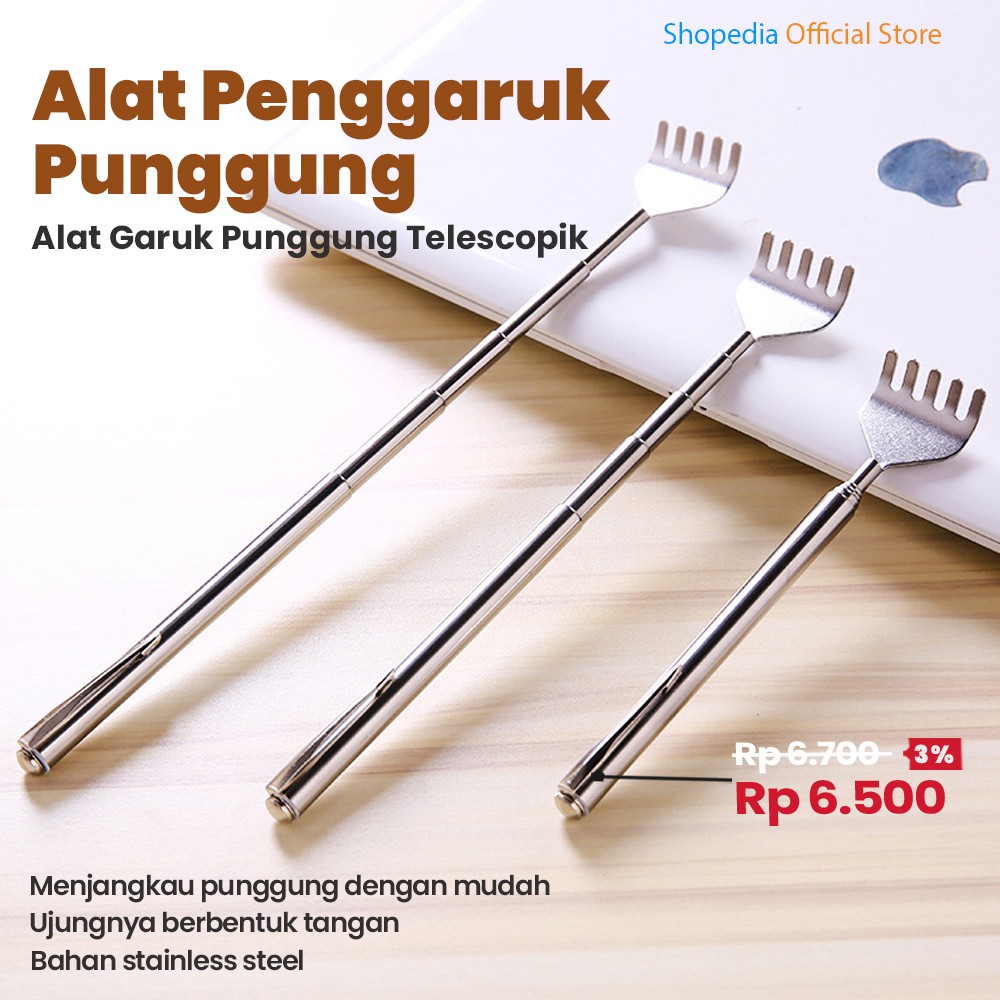 Jual Penggaruk Punggung Alat Garuk Teleskopik Stainless Steel | Shopee ...