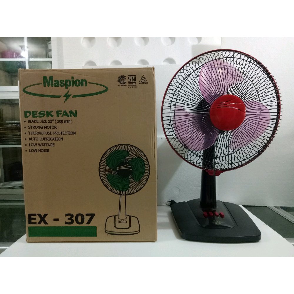 Jual Kipas Angin Meja / Desk Fan Maspion 12 Inch EX-307 / EX307 / EX ...