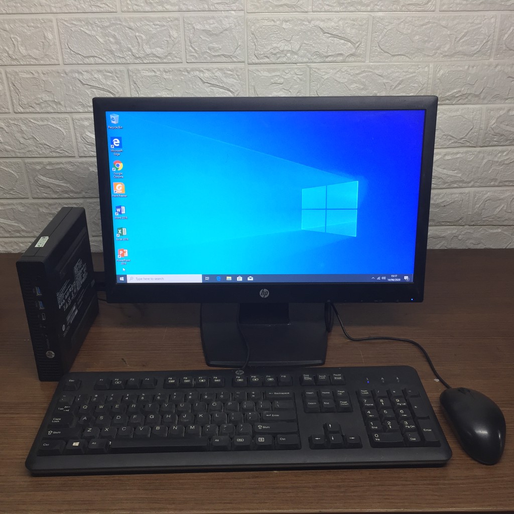 Jual Set Mini PC HP Core i3 Gen 6 RAM 4GB DDR4 Hardisk 500GB Siap Pakai ...