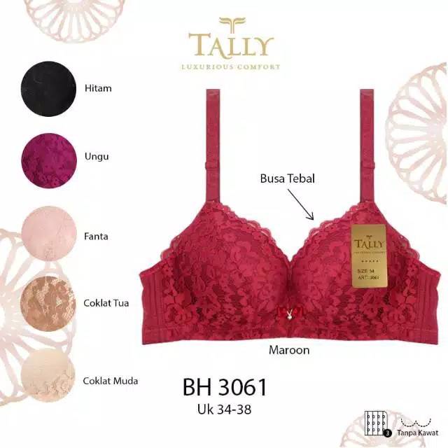 Jual Bh Bra Push Up Busa Tebal Tanpa Kawat Tally 3061 Murah | Shopee Indonesia