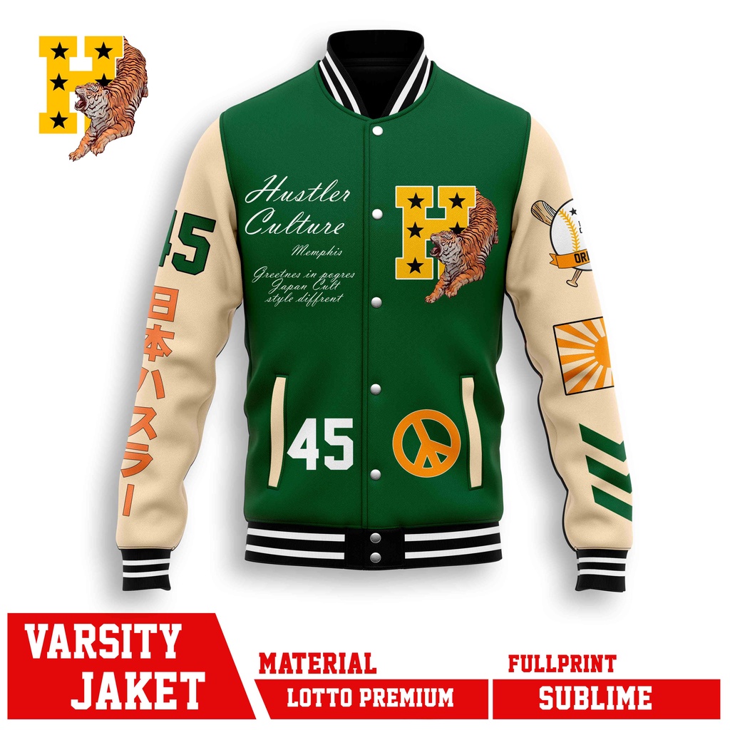 Jual JACKET VARSITY BASEBALL HUSTLE CULTURE MLB PREMIUM | Shopee Indonesia