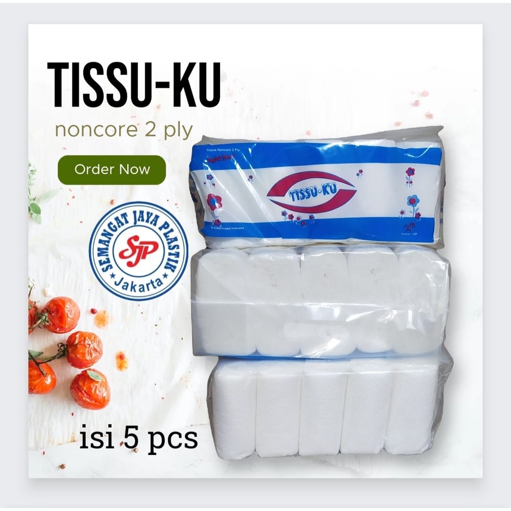 Jual TISSU KU TISU GULUNG / TISSUE GULUNG TANPA COR PER PACK ISI 5 PCS ...