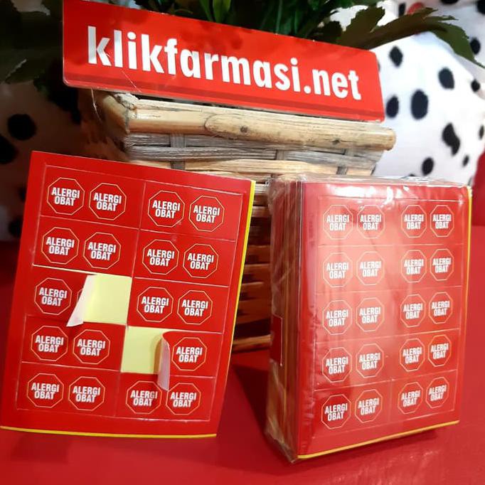 Jual Stiker Penanda Alergi Obat BERGARANSI | Shopee Indonesia