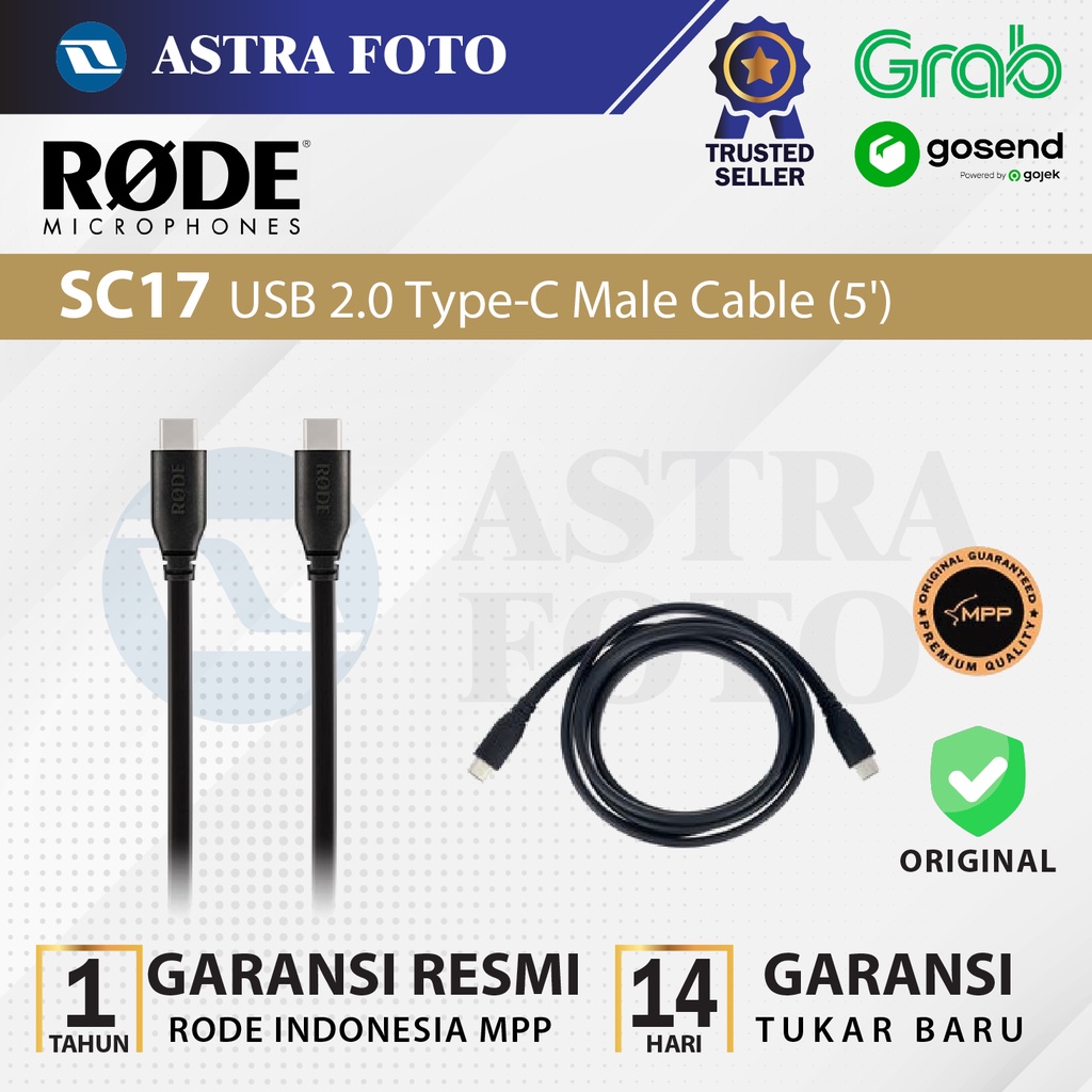 Jual Rode SC17 USB 2.0 Type-C Male Cable (5') | Shopee Indonesia