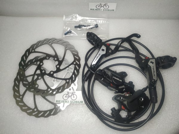 Jual rem set hidrolik sepeda radius Depan belakang plus Rotor BRAKESET ...