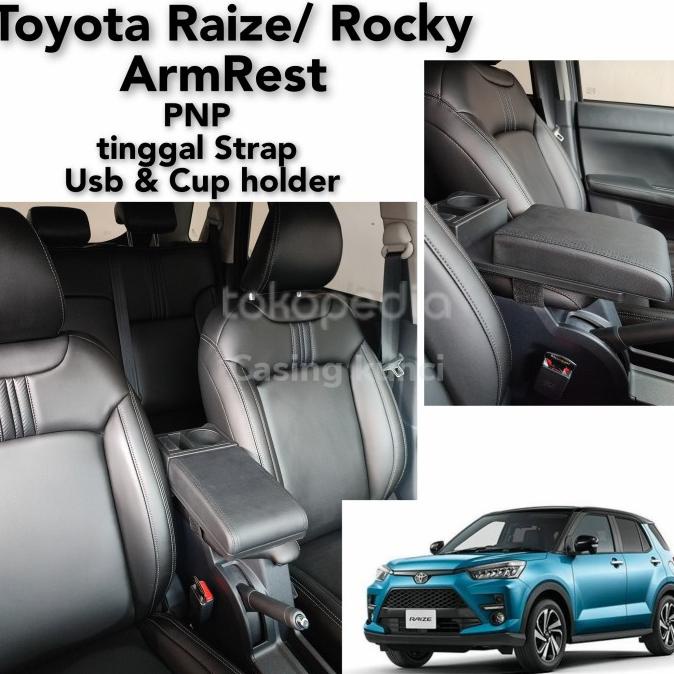 Jual Toyota Raize Rocky Bantal Usb Arm Rest Sandaran Tangan Mobil ...