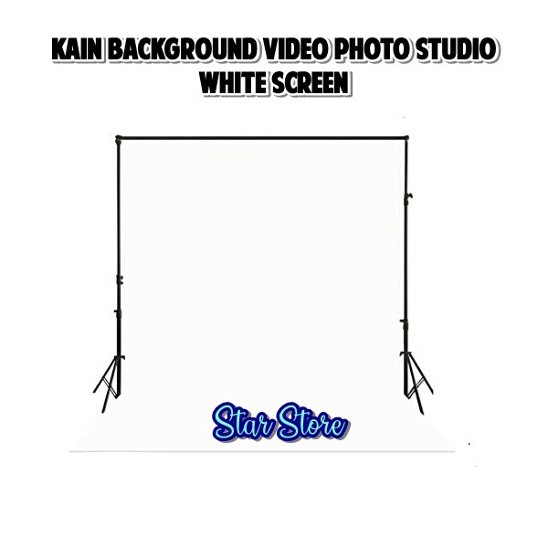 Jual Kain Background White Screen / Kain Foto Studio Putih Bahan Tebal ...