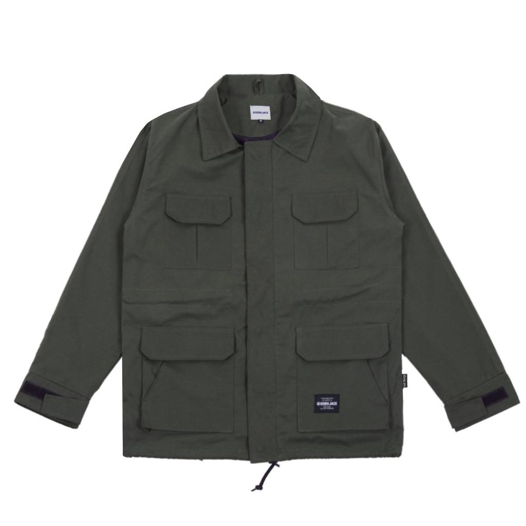 Jual Dobujack Semi Parka Jacket Tiny Green | Shopee Indonesia