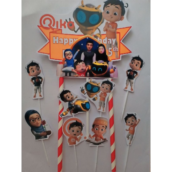 Jual TOPPER CAKE CUSTOM NAMA GAMBAR RIKO THE SERIES | Shopee Indonesia