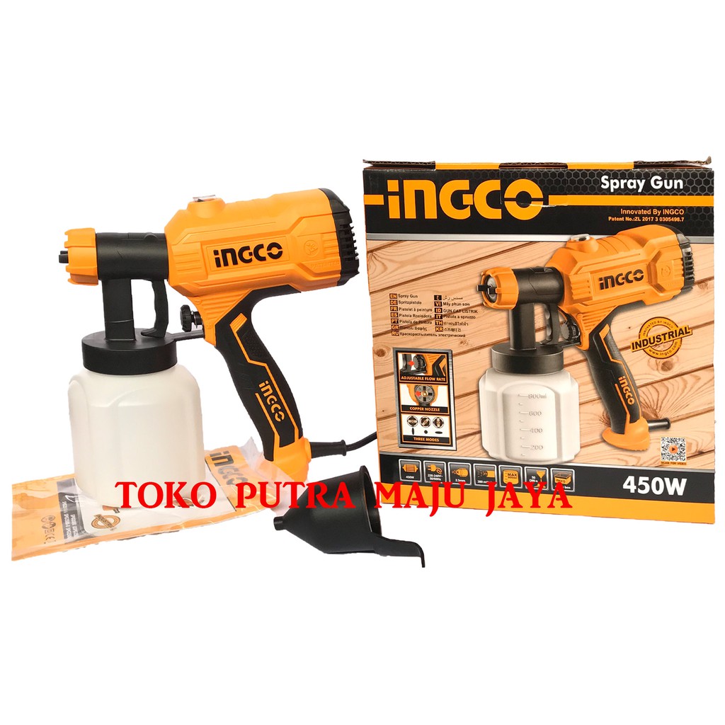 Jual Mesin Spray Gund HD Cat Semprotan Angin Cat Elektrik INGCO ...