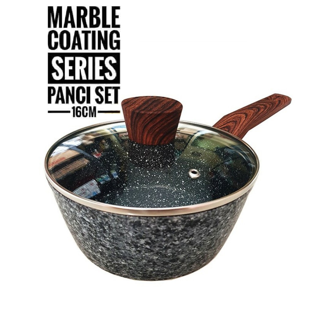 Jual Panci Mpasi Indomie Sauce Pan Marble Ceramic Keramik Anti Lengket ...
