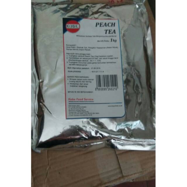 Jual Minuman Bubuk Peach Tea KOBE 1kg | Shopee Indonesia