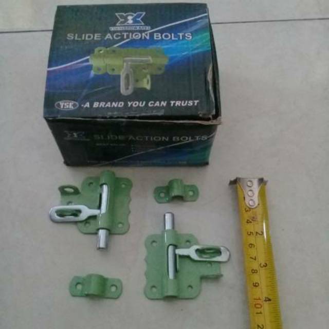 Jual Grendel Overpal 2" YSK Tebal Warna Hijau | Shopee Indonesia