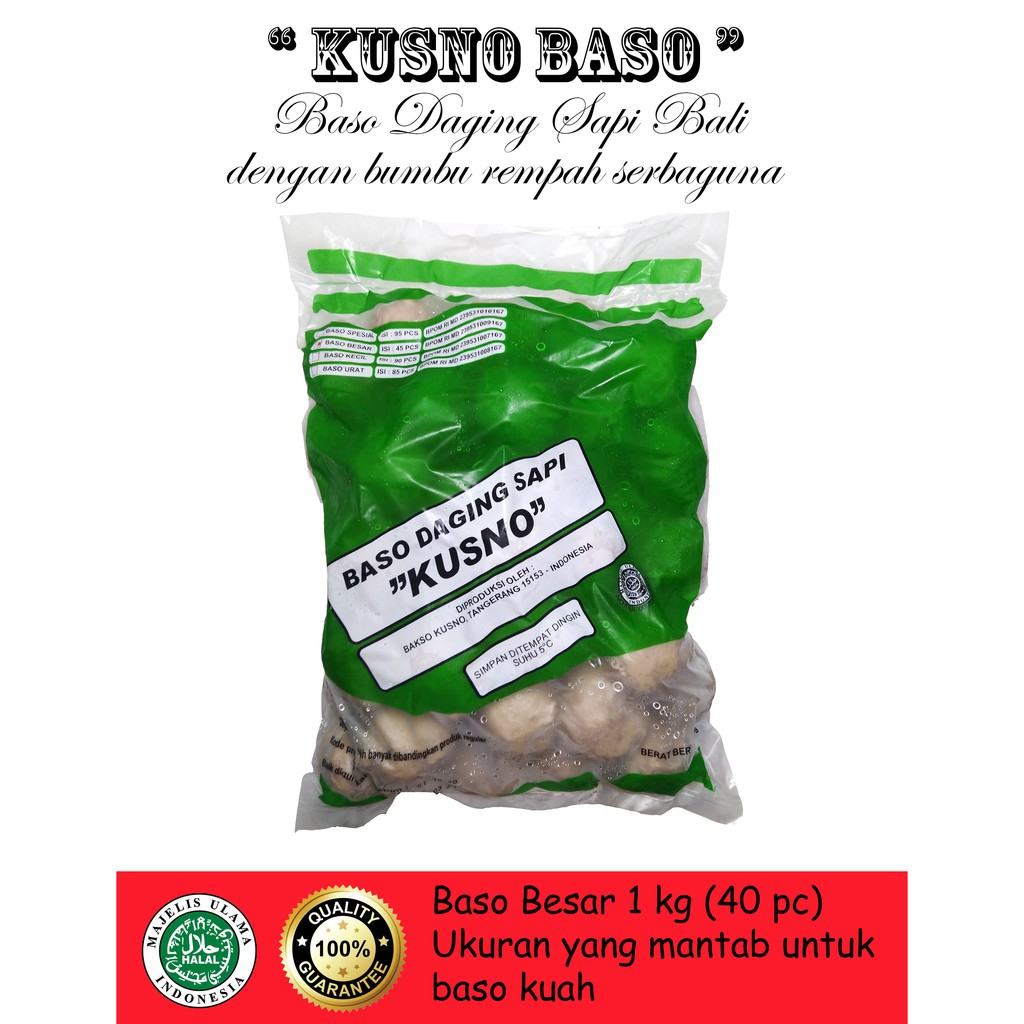 Jual Baso Kusno Besar 1000 gr | Shopee Indonesia