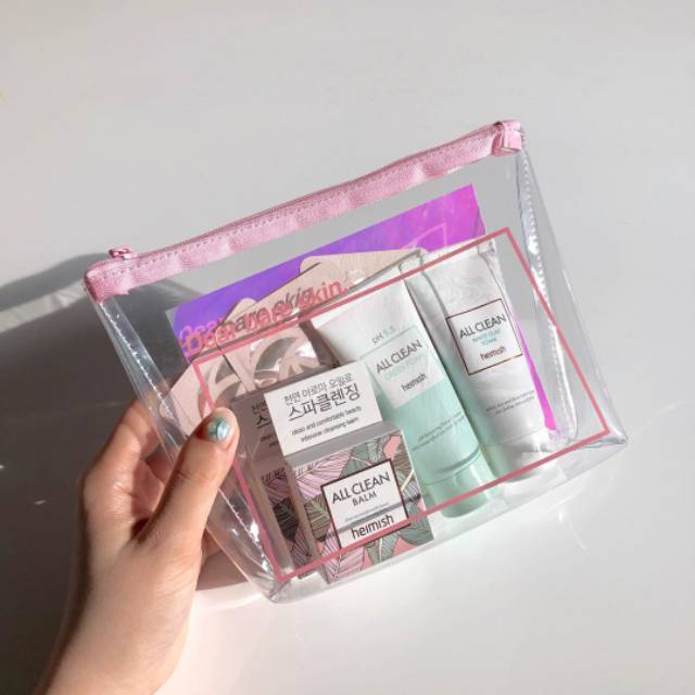 Jual Clear pouch custom / pouch transparant | Shopee Indonesia