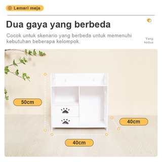 Jual Rak Penyimpanan Minimalis Kayu Wpc Sisi Ranjang Dua Laci Kabinet ...