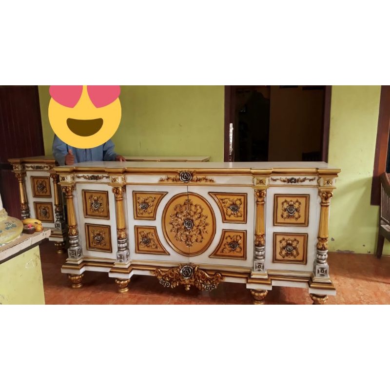 Jual Bufet TV Pendek palembang jati | Shopee Indonesia