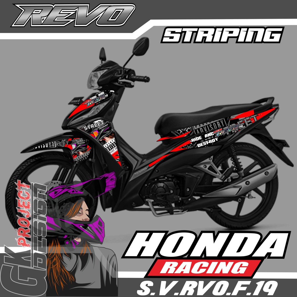 Jual STICKER STRIPING LIST VARIASI REVO FI NEW / REVO FIT INJEKSI ...